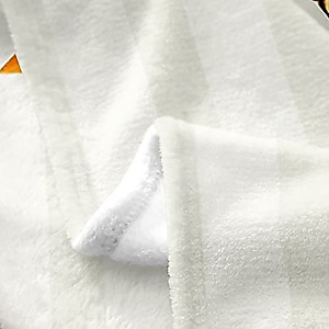 Camping Theme Lightning Fleece Blanket,Cartoon Trailer RV Tent Pattern Bed Blanket for Adults Teens,Camper Hiking Room Decor,Super Soft Flannel Blanket,40"x50"