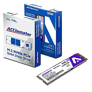 Acclamator 2TB PCIe 4x4 NVMe Solid State Drive Compatible with PS5 Read 5000 MB/s M.2 2280 3D NAND TLC N50