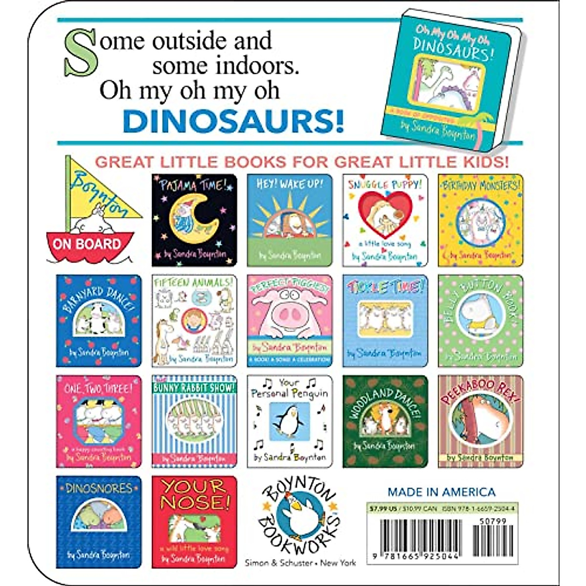 Oh My Oh My Oh Dinosaurs!: A Book of Opposites (Boynton on Board)