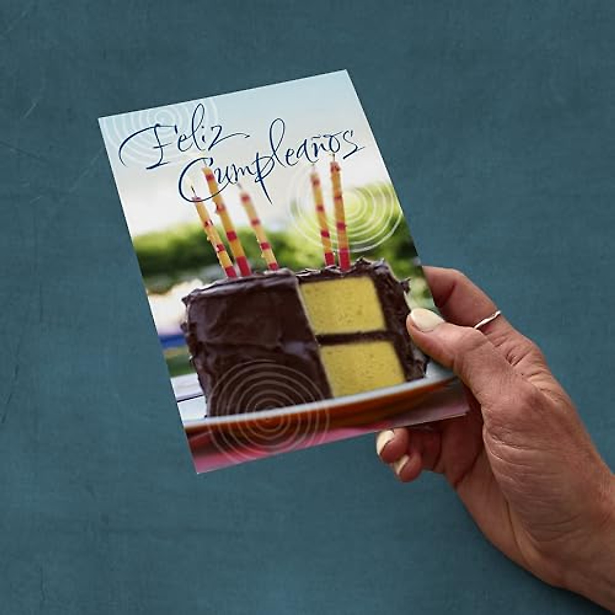 Hallmark Business Bulk 25 Pack Spanish Birthday Cards for Employees (Frosted & Festive), 5 x 7 Cards, Message Inside, Envelopes Included