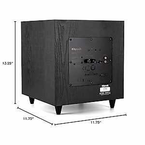 Klipsch R-80SWi 8-inch 150W Wireless Subwoofer with High Performance Driver for Deep Bass Black