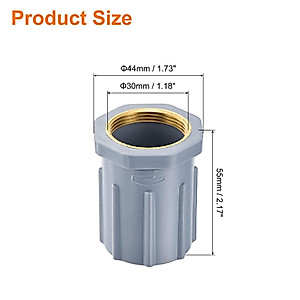 uxcell 1 Pcs 1.18 Inch Faucet Nut Fixed Base, Plastic Fixing Nut Tap Fastener, Fixed Faucet Assembly for Kitchen, Grey