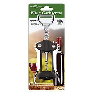 J&V TEXTILES Wine Opener, Zinc Alloy Premium Wing Corkscrew Wine Bottle Opener with Multifunctional Bottles Opener