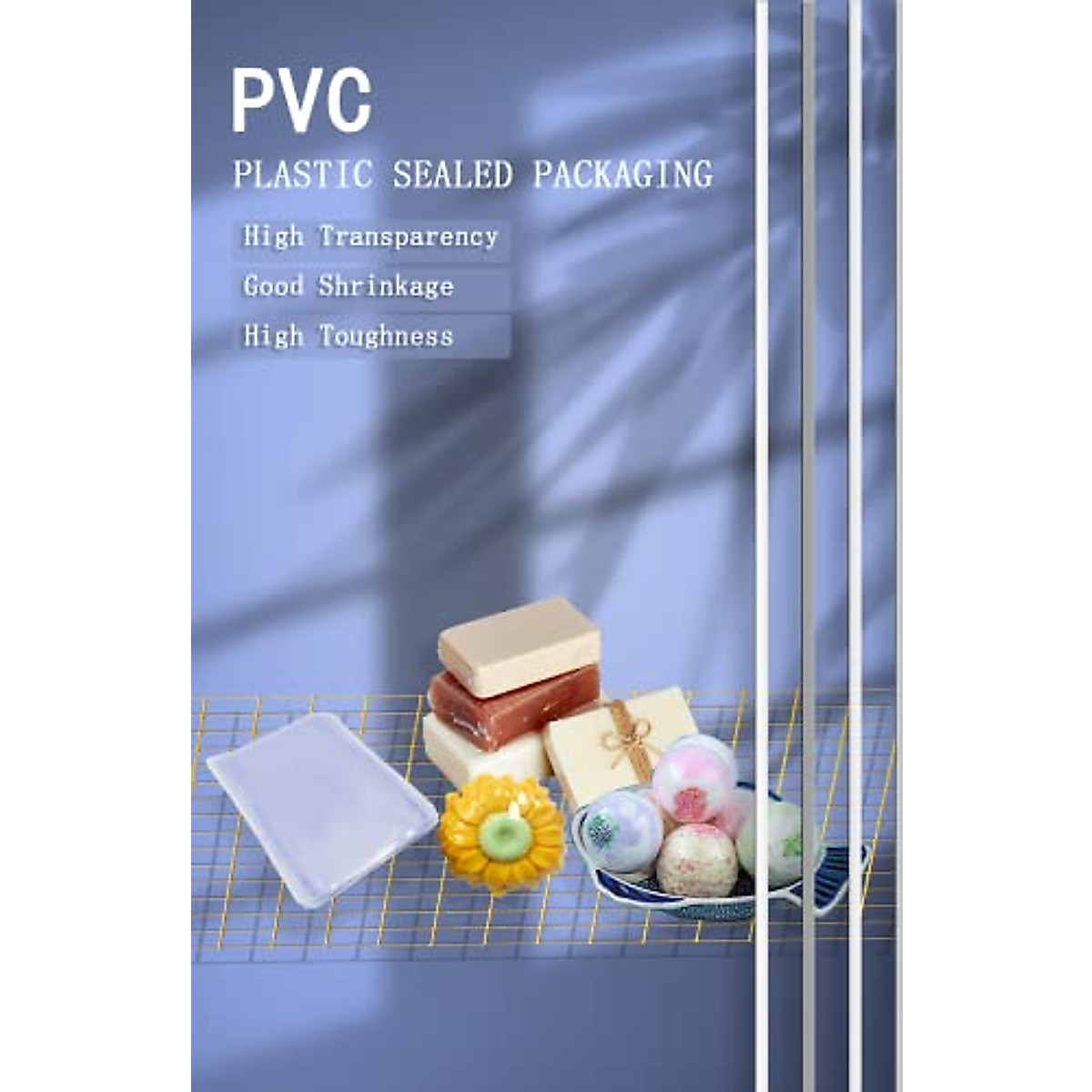 Im.Create Shrink wrap Bags - 100pcs Clear Heat Shrink Wrap for soap - PVC Remote Control Cover 4x6 Inches Shrink Plastic