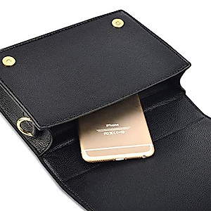 USTYLE Magic Book Shaped Crossbody Bag, Girl Women Fashion Cute Shoulder Bag with Chain Strap (black)