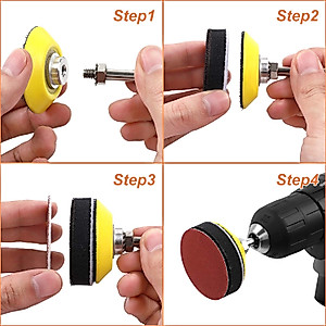 NuoDunco 3 Inch (75mm) Soft Foam Interface Sponge Pad 10 Pack 3" Hook and Loop Replacement Orbital Sander Pad for 3 Inch Random Orbital Sander Car Auto Body Sanding Discs Backing Cushion Pads