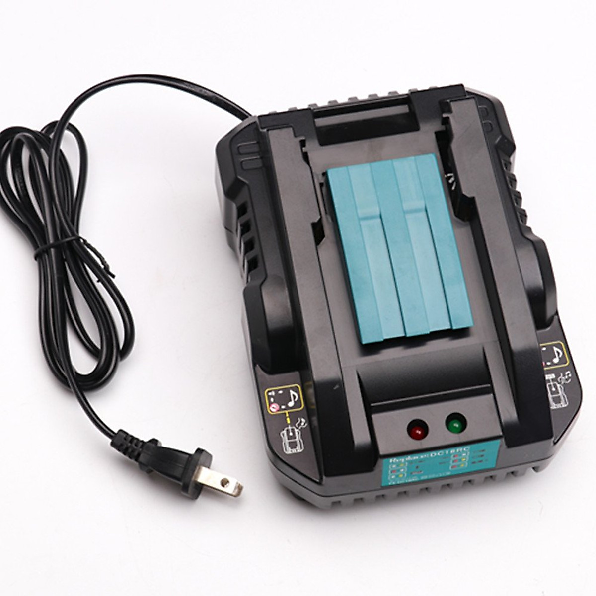 4A DC18RC Li-Ion Battery Charger for Makita 14.4V &18V Lithium-Ion Battery Power Supply for BL1830 BL1840 BL1850 BL1815 BL1430 Power Tools (4A)