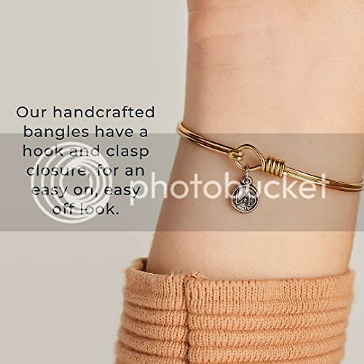 Luca + Danni Hummingbird Bangle Bracelet For Women - Silver Tone Regular Size Made in USA