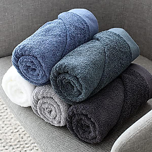 Clauman Premium Hotel Towel Oeko-Tex Certified 16x31 inch 170g*3Packs White