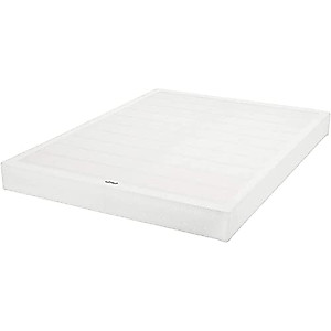 Amazon Basics Smart Box Spring Bed Base, 9-Inch Mattress Foundation - Queen Size, Tool-Free Easy Assembly