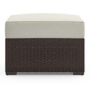 Homestyles 6800-90 Palm Springs Outdoor Ottoman, 1 Seat, Beige