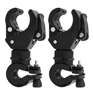 Belicheto 2 Pack Bike Flashlight Holder, Universal Flashlight Mount Holder 360º Rotation, Mount Bicycle Mounting Bracket Flashlight Holder Torch Clip for Cycling, Riding