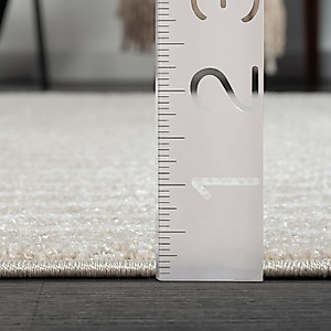 Abani Rugs Beige Arch Pattern Knot Modern Print Premium Area Rug - Contemporary No-Shed Neutral 5’3” x 7’6” (5'x8') Bedroom Rug