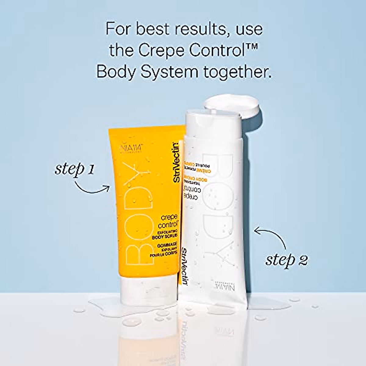 StriVectin Tighten & Lift Crepe Control Tightening Body Cream for Firmer, Brighter Arms & Legs, 6.7 Fl Oz