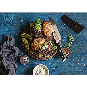 Dalstrong Ultimate Utility & Sandwich Knife - 6" - Gladiator Series Elite - Spreader - Forged German High-Carbon Steel - Sheath Included - NSF Certified