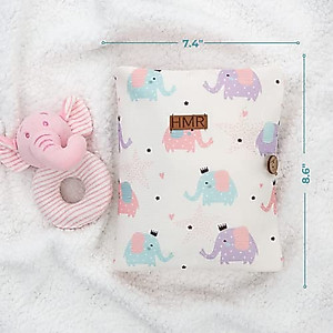 HAMUR Baby Bag Organizer, Portable Stroller Mini Diaper Bag Pouches Travel Gear, Foldable Newborn Baby Essentials must haves bag for Boys & Girls (Elephant)