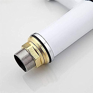 Kitchen Taps Kitchen Tap Kitchen Tap Fashion Style Home Multi-Color Bath Basin Faucet Cold and Hot Water Taps Black White Bathroom Mixer