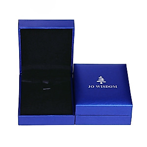 JO WISDOM Pearl Necklace,925 Sterling Silver Cubic Zirconia 10mm White Freshwater Pearl Pendant Necklace,Created Emerald May Birthstone Jewelry for Women