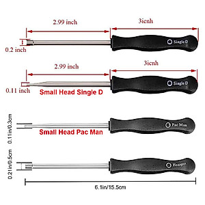 Realman 10pcs Carb Screwdriver Ajusting Tool Kit Carburetor Adjustment Tool for Stihl Craftsman Husqvarna Echo McCulloch MTD Oleo-Mac Poulan Blower Chainsaw Trimmer