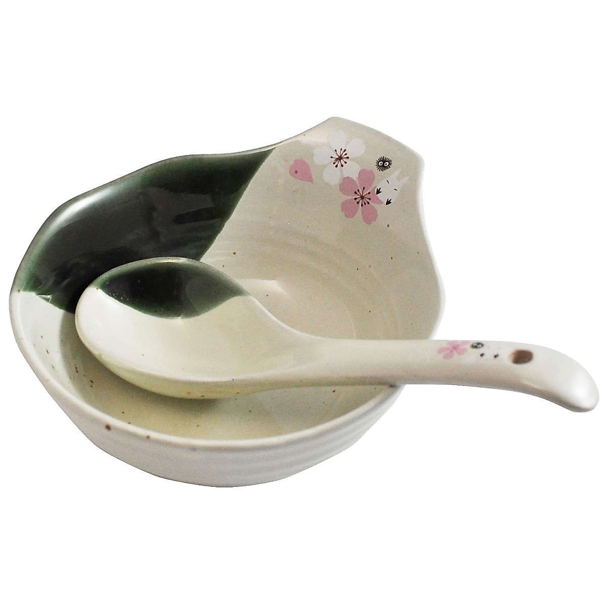 Studio Ghibli - My Neighbor Totoro - Sakura/Cherry Blossom, Skater Traditional Japanese Porcelain Dish Series - Soup Spoon