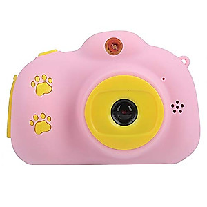 Children Camera Cartoon Digital DV 2.0 Inch IPS Screen Cartoon Digital Camera X700 Children Taking Pictures Toy Birthday Gift(Pink)