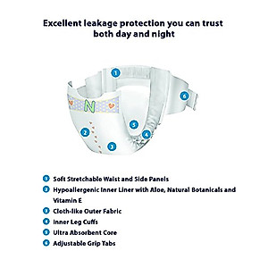 Cuties Baby Diapers, Newborn, 42 Count