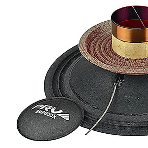 PRV AUDIO 8 Inch Midrange Speaker 8MR600X, 600 Watts Program Power, 8 Ohm, 2 in Dual Layer Voice Coil, 300 Watts RMS Pro Audio Speaker (Single)