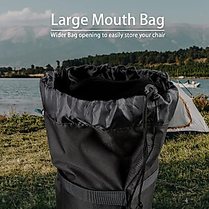 Xxerciz Foldable Camp Chair Replacement Bag Carrying Bag Large Mouth Bag with Shoulder Strap for Outdoor Camping, Heavy Duty Large Storage Folding Chair Bag 48 inches (Chair is not Included)