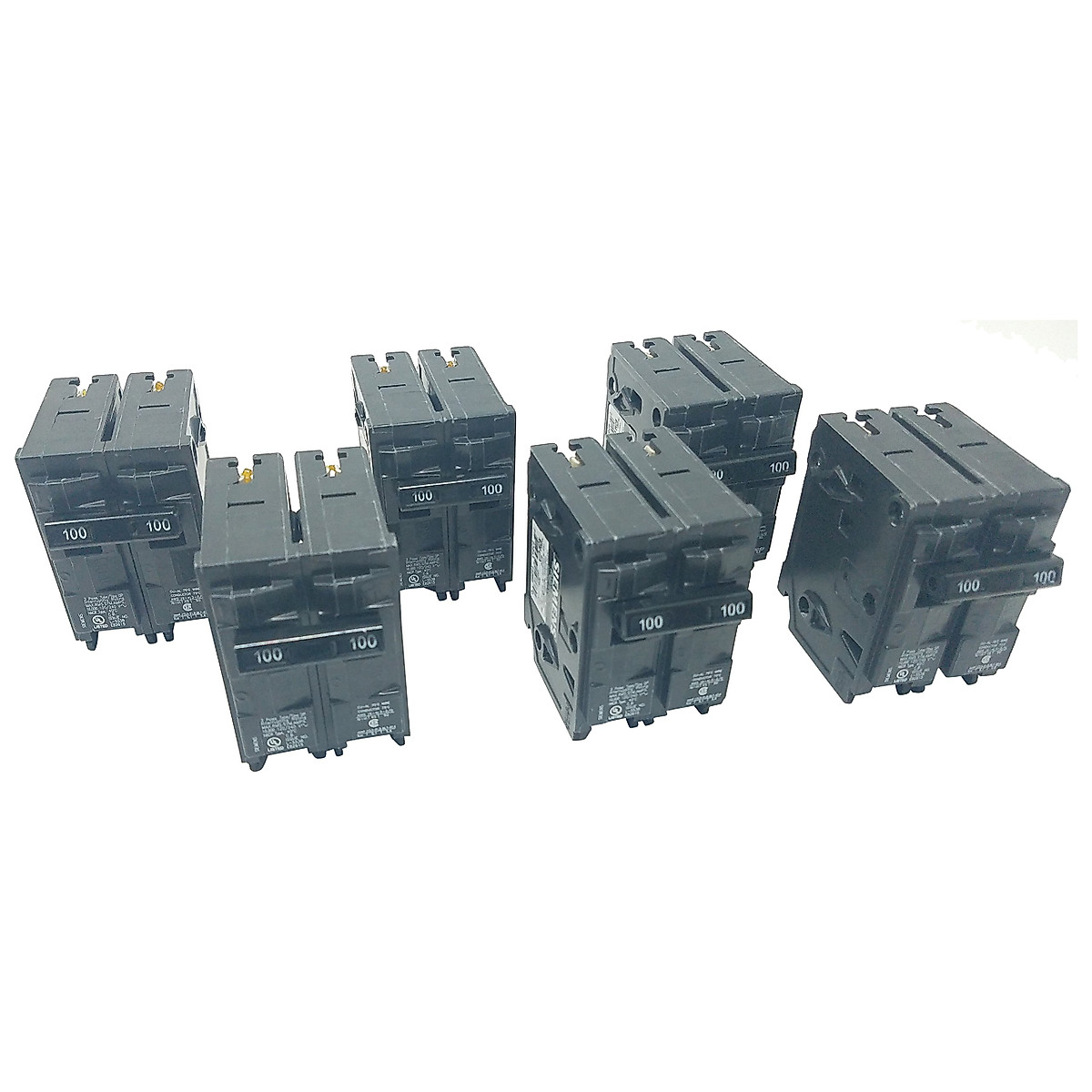 Siemens Q2100_6PK 100 Amp Double Pole Type QP Circuit Breaker (Pack of 6)