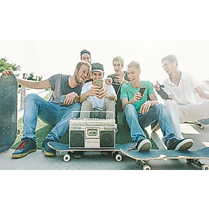 M Merkapa 31"x8" Skateboard for Adults Teens Youths Kids Beginners, 8 Layer Canadian Maple Double Kick Deck Concave Fit for Skateboarding, Cruising, Carving, Tricks (with T Tool)