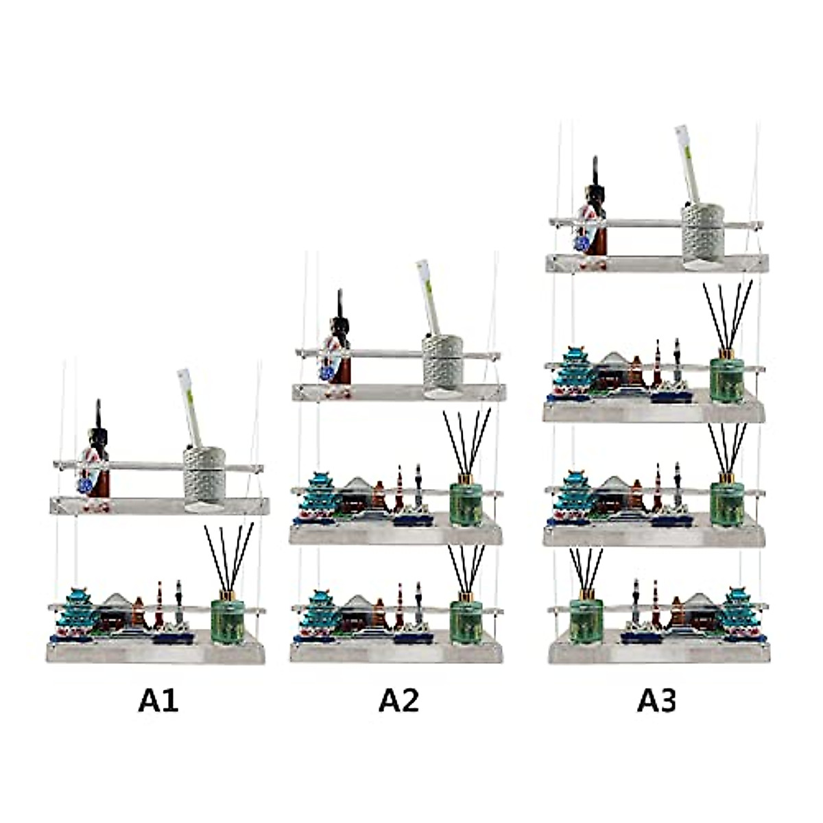 Goosacyon Window Plant Shelf Indoor Transparent Hanging Planter Shelf Displays Storage Rack Acrylic Window Shelves for Living Room Bedroom Bathroom Kitchen (210506SH01-1-10572-1910001901)