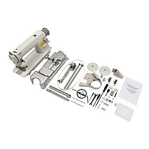 YUNLAIGOTOP Industrial Sewing Machine, Heavy Duty Auto Sewing Machine with Adjustable Design, Straight Stitch Sewing Machine for Tailoring Stores/Homes -Head Only