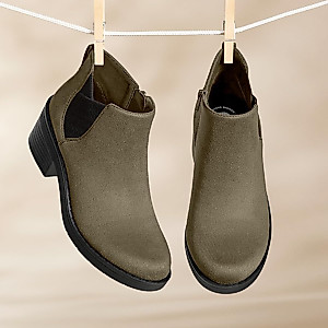 BZees Womens Ontario Comfort Fashion Ankle Boots Black 7 M