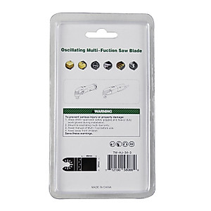 3 PCS Carbide Teeth Oscillating Multitool Quick Release Oscillating Saw Blades Fits Fein Multimaster, Porter Cable, Black&Decker, Bosch Craftsman, Ridgid, Makita, Milwaukee, Dewalt, and More