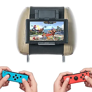 TFY Switch Car Mount, Car Headrest Mount Holder for Game Machine Nintendo Switch
