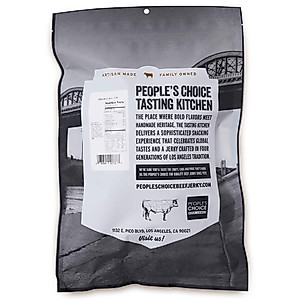 People's Choice Beef Jerky - Tasting Kitchen - Nashville Hot - Pounder of Super Spicy Jerky - Compare to World's Spiciest Heat of Carolina Reaper, Scorpion, Ghost Pepper - 1 Pound, 16 oz - 1 Bag
