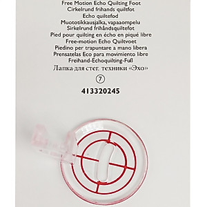 HONEYSEW Pressure Foot Free Motion Echo Quilt Foot Compatible with Viking #413320245