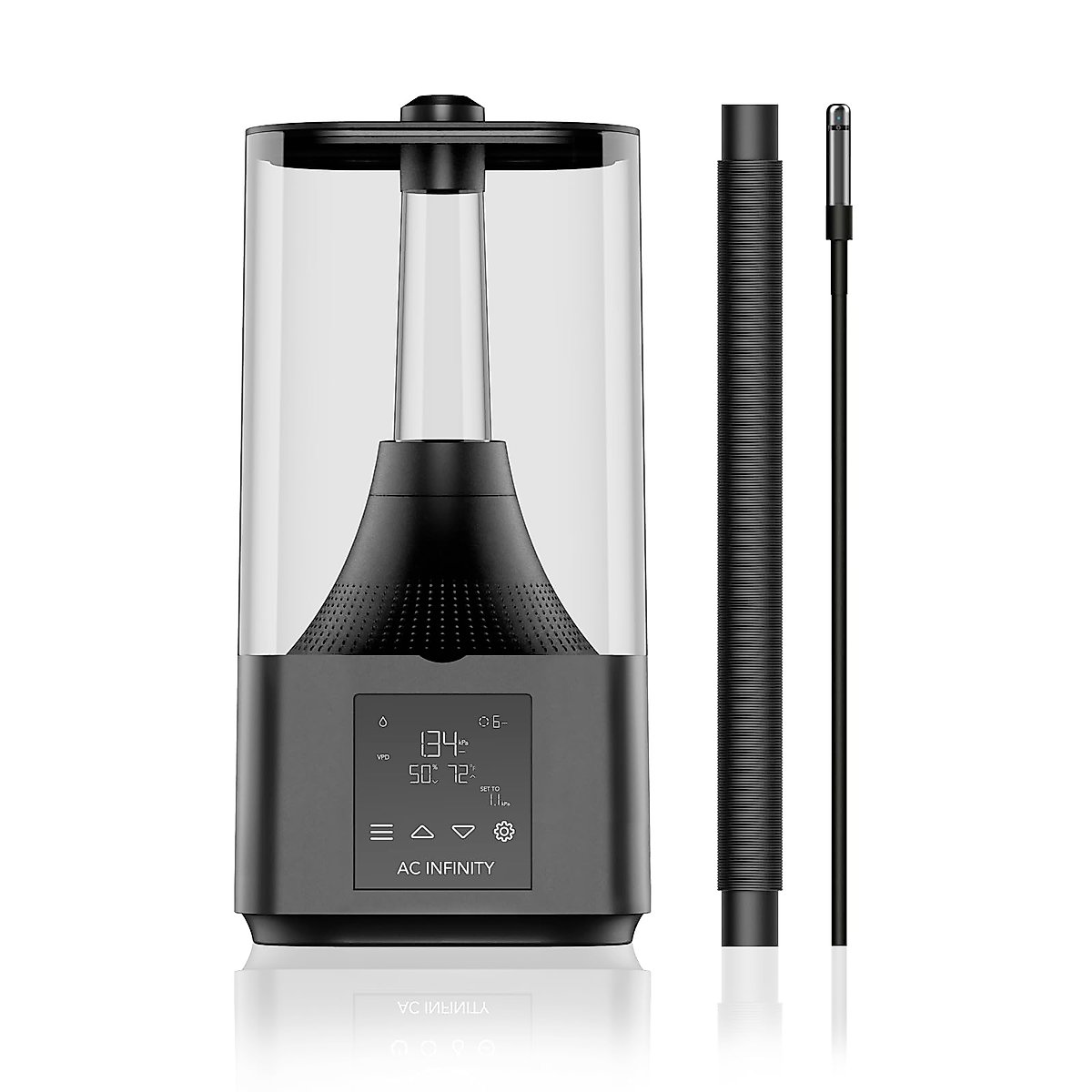 AC Infinity CLOUDFORGE T3, Plant Humidifier 4.5L with VPD Humidity Controls, 10-Level Precision Vaporizer, Extendable Targeting Hose and No-Leak Seal for Grow Tents