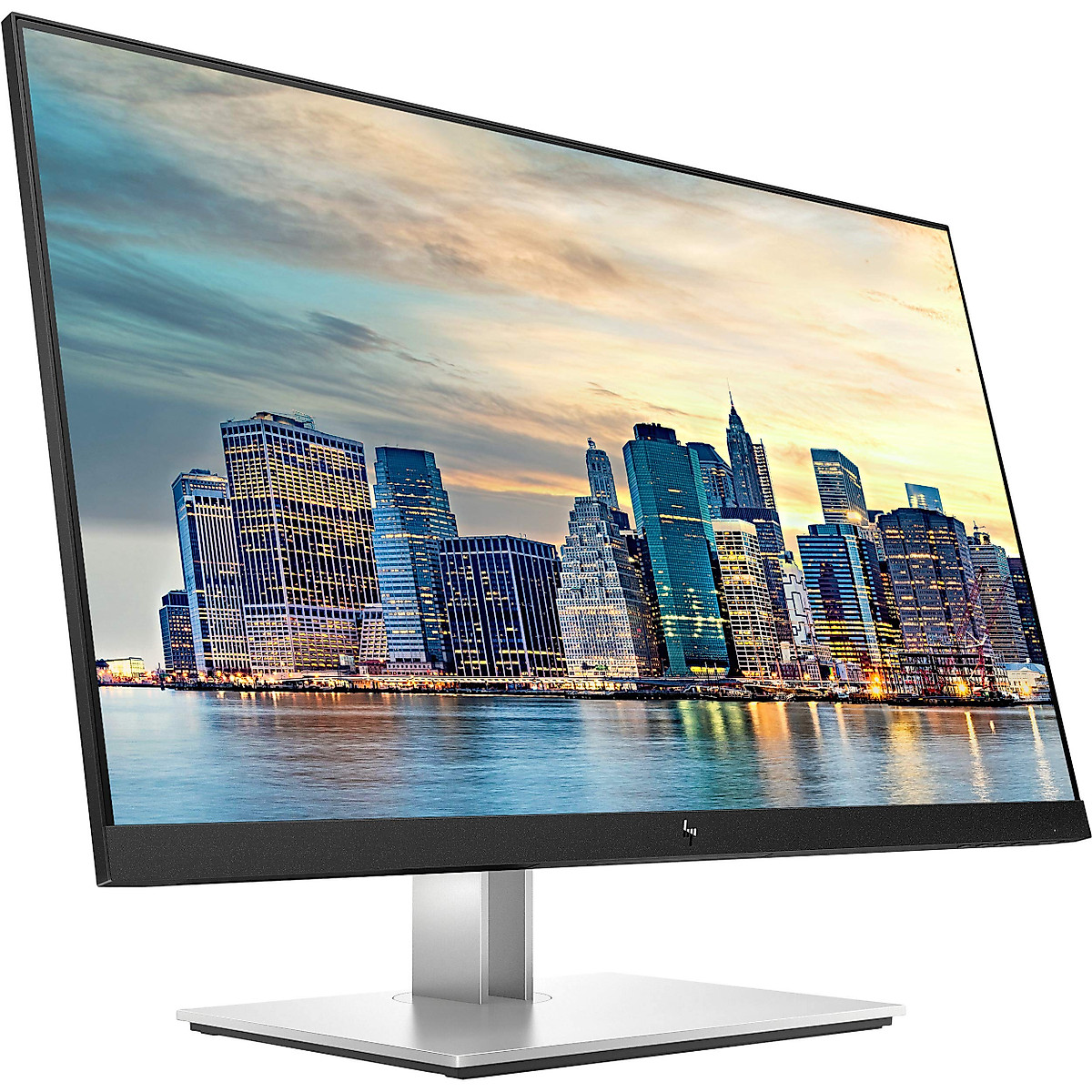 HP EliteDisplay E27q G4 27 Inch IPS LED Backlit Monitor 2-Pack Bundle with Fully Adjustable Desk Mount Monitor Stand