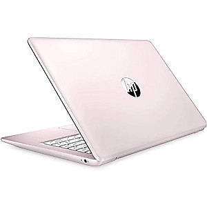 2021 HP Stream 14 HD Thin and Light Laptop, Intel Celeron N4000 Processor, 4GB RAM, 64GB eMMC, HDMI, Webcam, WiFi, Bluetooth, Windows 10 S, Rose Pink With SAM- (Renewed)
