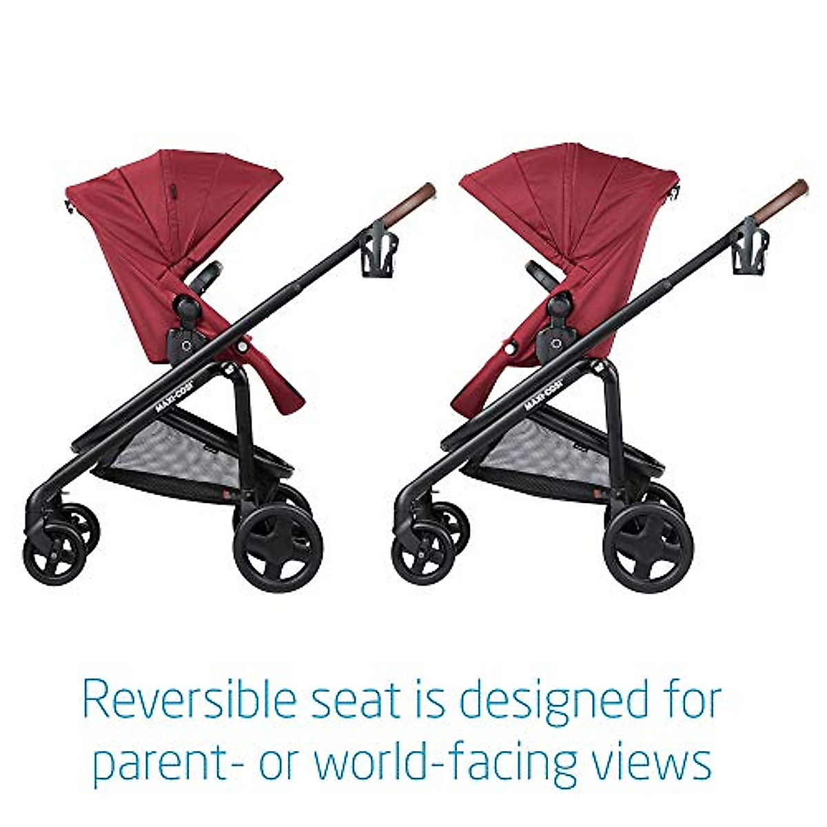 Maxi-Cosi Tayla Stroller, Modular Lightweight Stroller Seat, Parent or World Facing, Essential Red