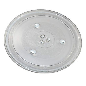 HQRP 12-3/8 inch Glass Turntable Tray compatible with Hamilton Beach P100N30 P100N30AL P100N30ALS3B HBP100N30ALS3 GA1000AP30P3 EM031MZC-X1 Microwave Oven Cooking Plate 315mm
