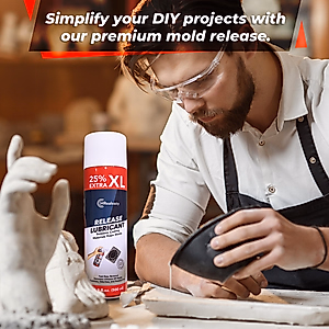 Silicone Mold Release Spray (1x16.9 floz/500ml) - Resin & Epoxy Release Agent for Smooth Mold Removal with Ease, Universal Use on Almost All Molds