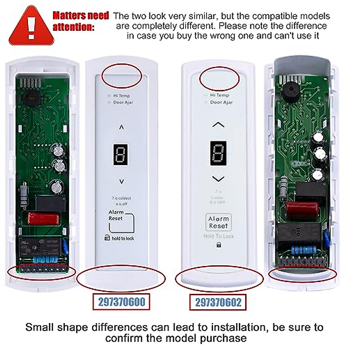 IURILA 297370602 Freezers Electrical Control for Frigidaire/Electrolux Refrigerator Control-Electric 297366102 / AP5306797