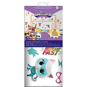 Disney Jr SuperKitties Peel and Stick Wall Decals by RoomMates, RMK5541SCS