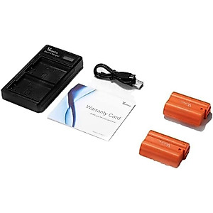 Vemico EN-EL15 EN-EL15A/EL15B/EL15C Battery Charger Kit 2x2100mAh Replacement Batteries with Dual Slot LCD Charger for D810 D7500 D7100 Z6ii D750 D850 D810A D800 D800E D7200 D500 D610 D600 Z7 Z8etc.