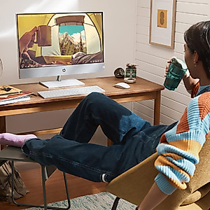 HP Pavilion 27 inch All-in-One Desktop PC, FHD Display, 13th Generation Intel Core i7-13700T, 16 GB RAM, 256 GB SSD, 1 TB HD, Intel UHD 770 Graphics, Windows 11 Home, 27- ca2080 (2023)