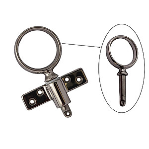 Hoffen Boat Stainless Steel Oarlock Socket Side Mount Rowlock Paddle Brackets (2 Pack)