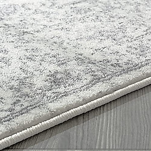 3212 Distressed Silver 7'10x10'6 Area Rug Carpet Large New