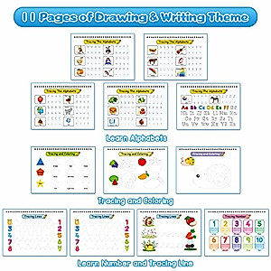 Magnetic Montessori Preschool Busy Book for Toddlers Age 3 4 Years Old, Preschool Learning Activities Binder Quiet Book, Kids Educational Travel Speech Therapy Autism Sensory Toy for Boys Girls